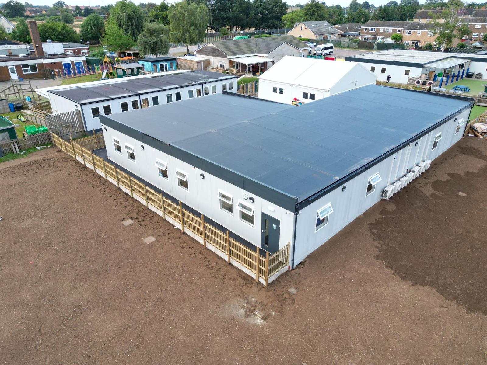 12 bay Modular Classrooms (Bedfordshire) | Acrol Modular Buildings
